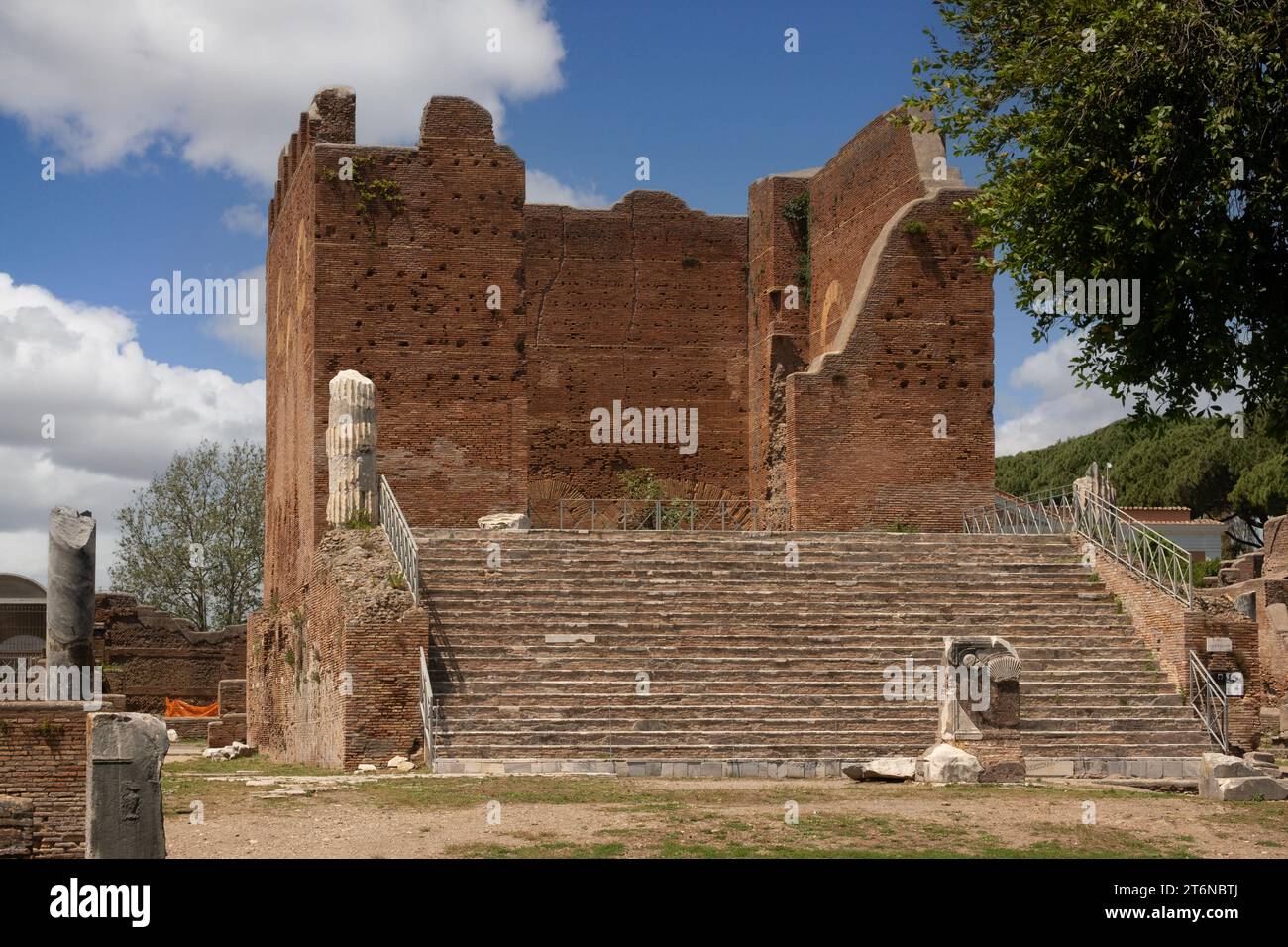 Roman Capitolium Temple at Ancient Ostia, Rome Stock Photo - Alamy