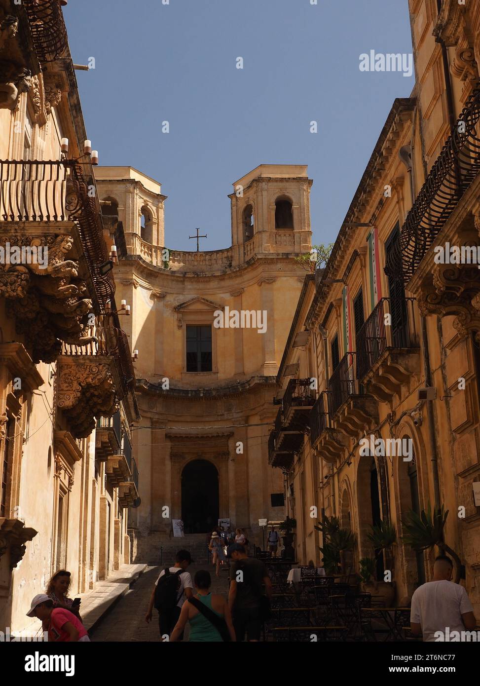 he ciyscape of Noto (Sicily Italy) with a church - Noto is a UNESCO ...