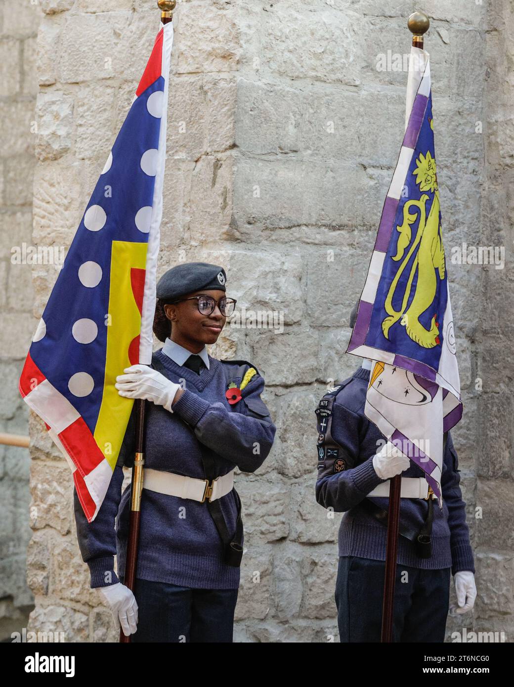 London, UK 11th Nov 2023. Participants as the parade passes St Paul's ...