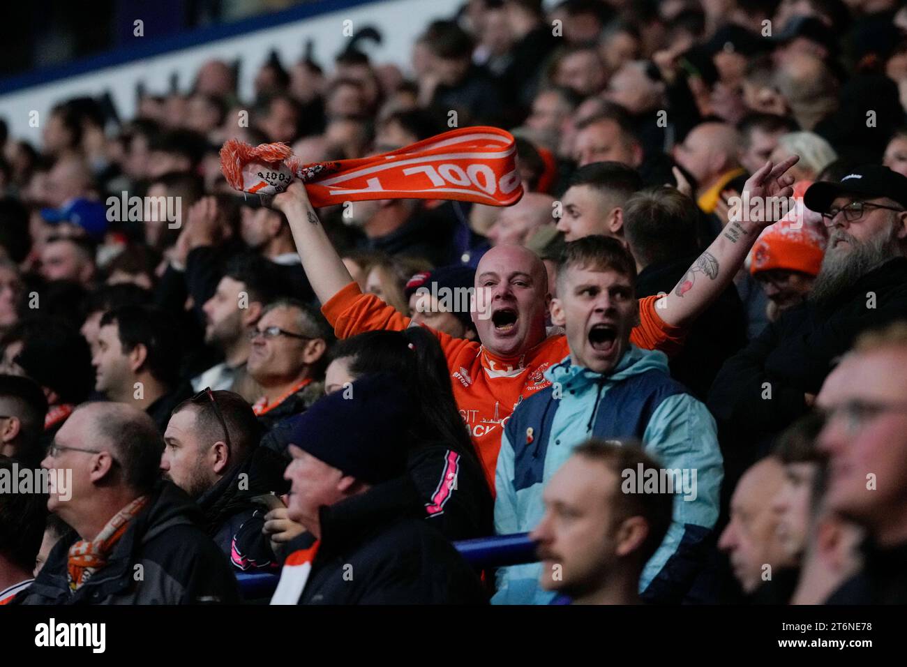 Blackpool fans during the Sky Bet League 1 match Bolton Wanderers vs ...