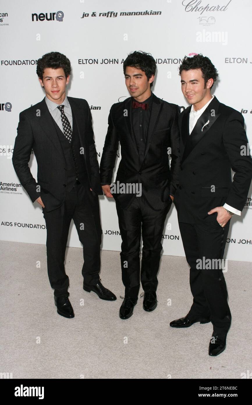 The Jonas Brothers at the 18th Annual Elton John Aids Foundation ...