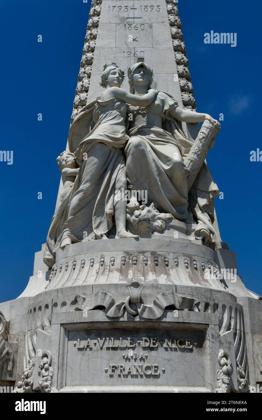 Nice, France, Jul 22, 2022: Monument du Centenaire, Promenade des ...