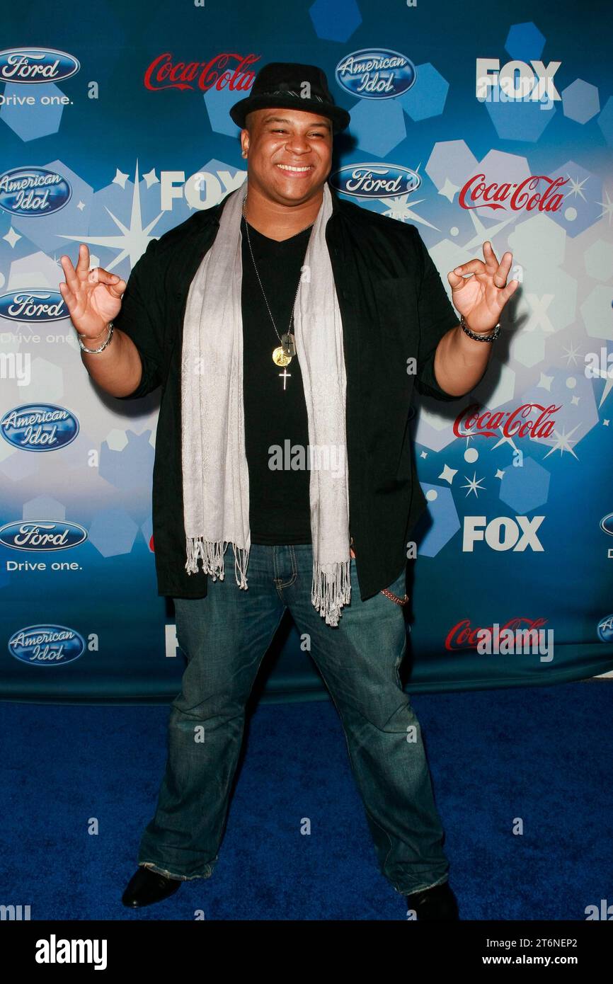 Michael Lynche at the Top 12 American Idol Finalists Party. Arrivals ...