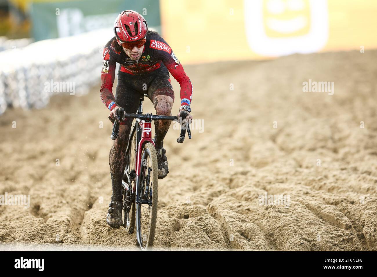 Belgian Eli Iserbyt pictured in action during the men's elite race at ...