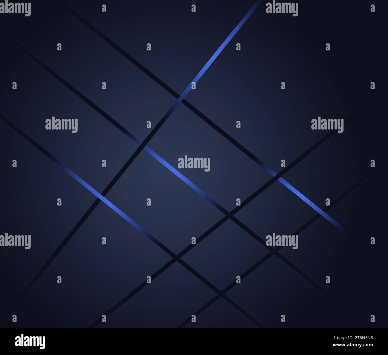 A dark blue geometric design with crossing ribbons of blue is seen in ...