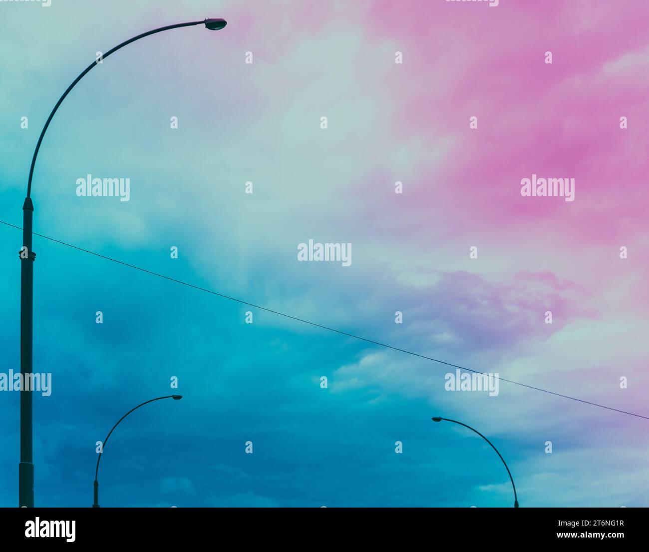 Minimalist background painted with pastel colored gradient. Street ...