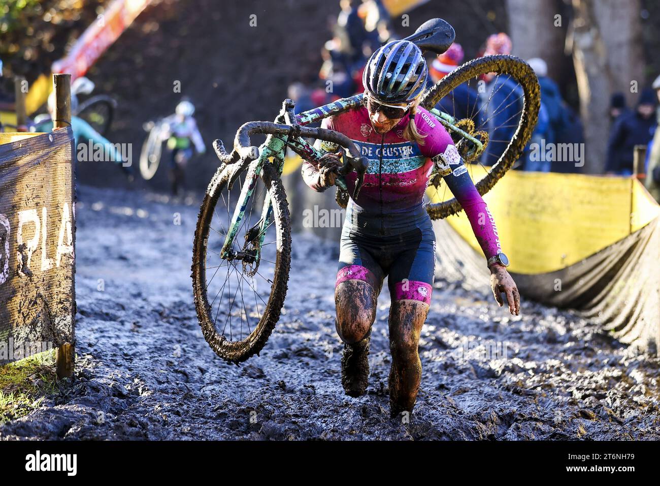 Belgian Alicia Franck pictured in action during the women's elite race ...