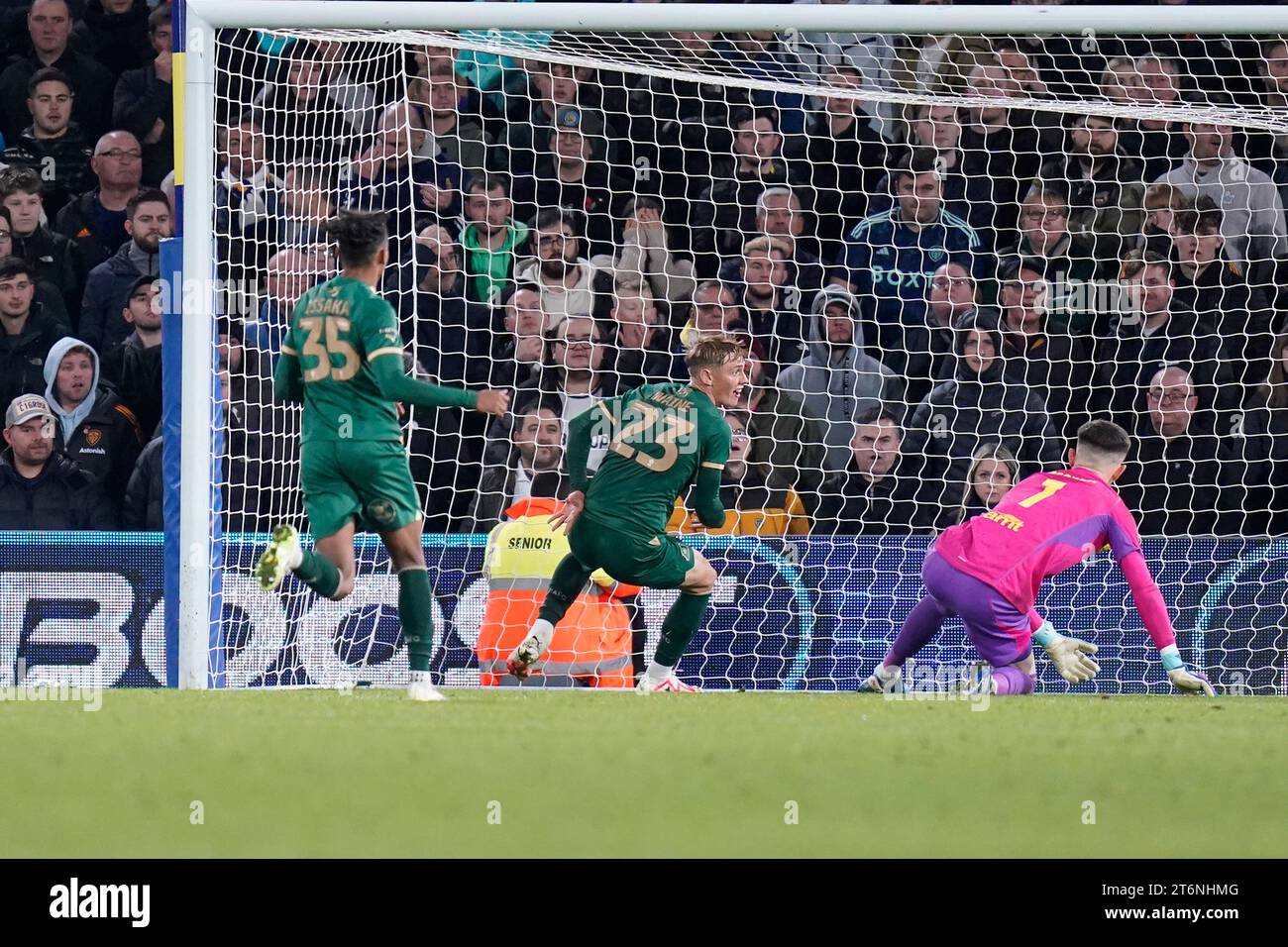Plymouth Argyle's Ben Waine (centre) celebrates scoring their side's ...