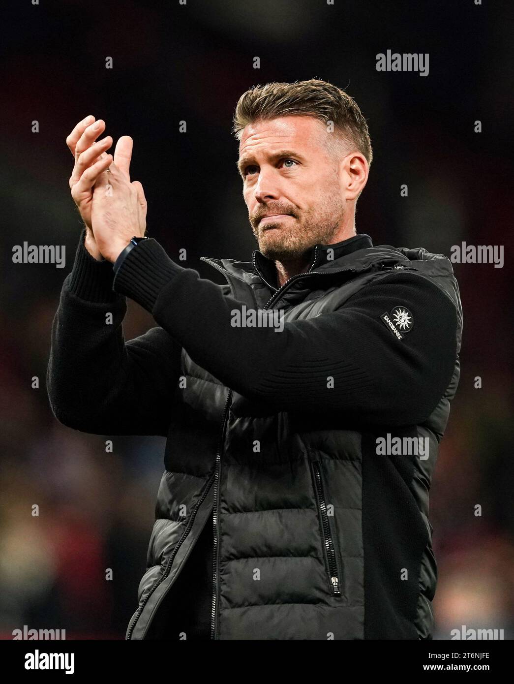 Luton Town manager Rob Edwards after the Premier League match at Old ...