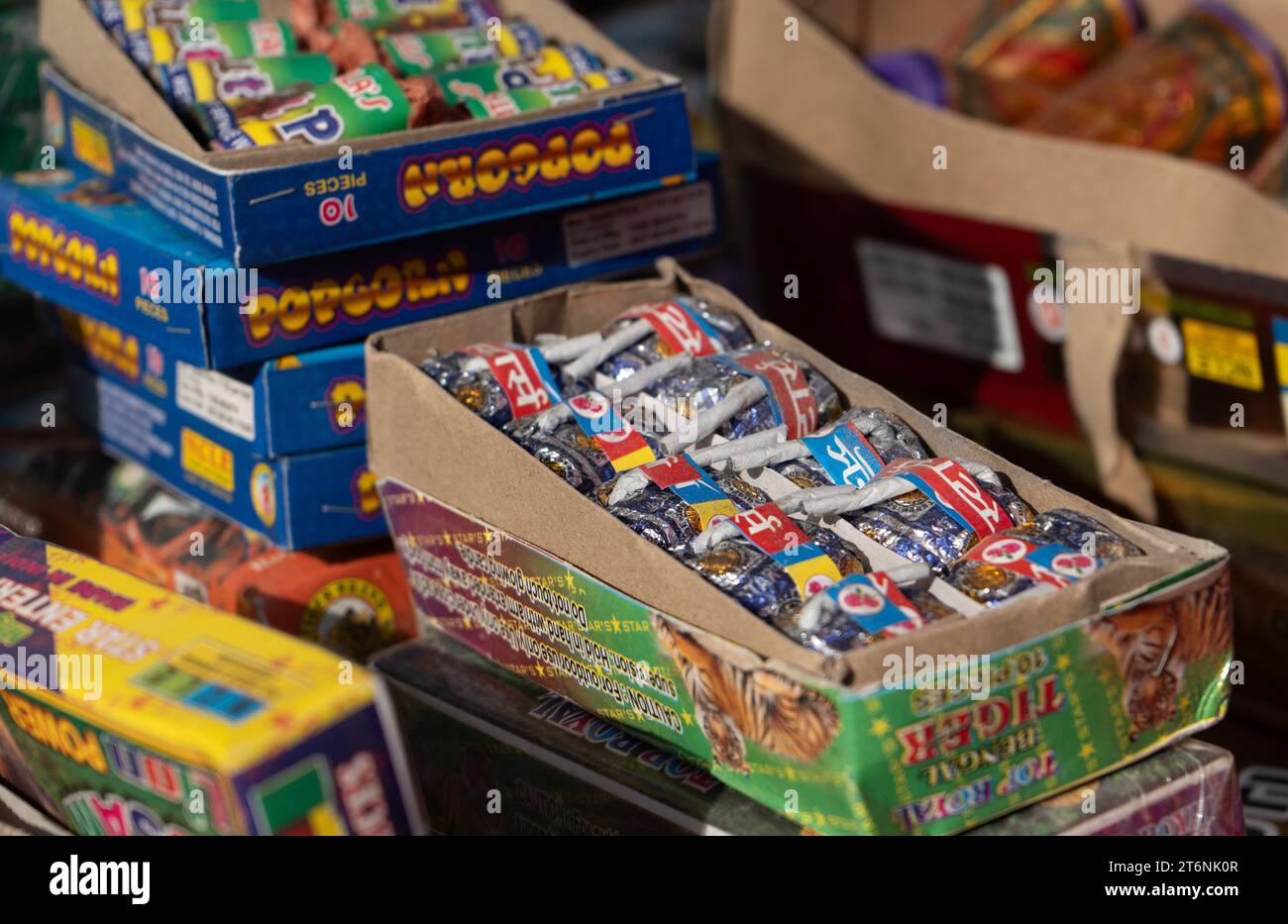 Sutli Bombs (Thread Firecrackers) firecrackers displays for sell in a ...