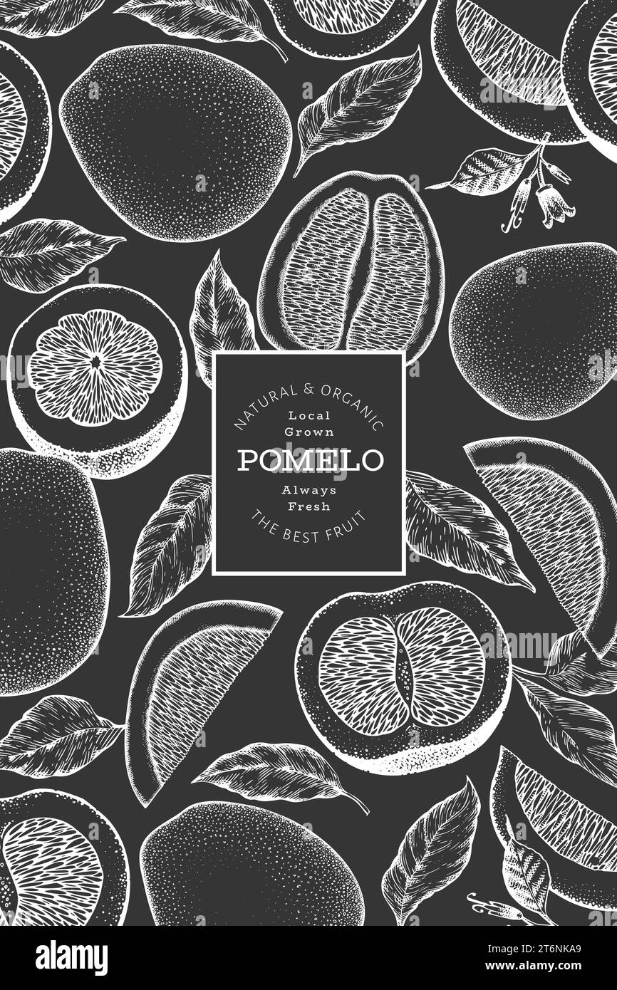 Pomelo vector vectors Black and White Stock Photos & Images - Alamy