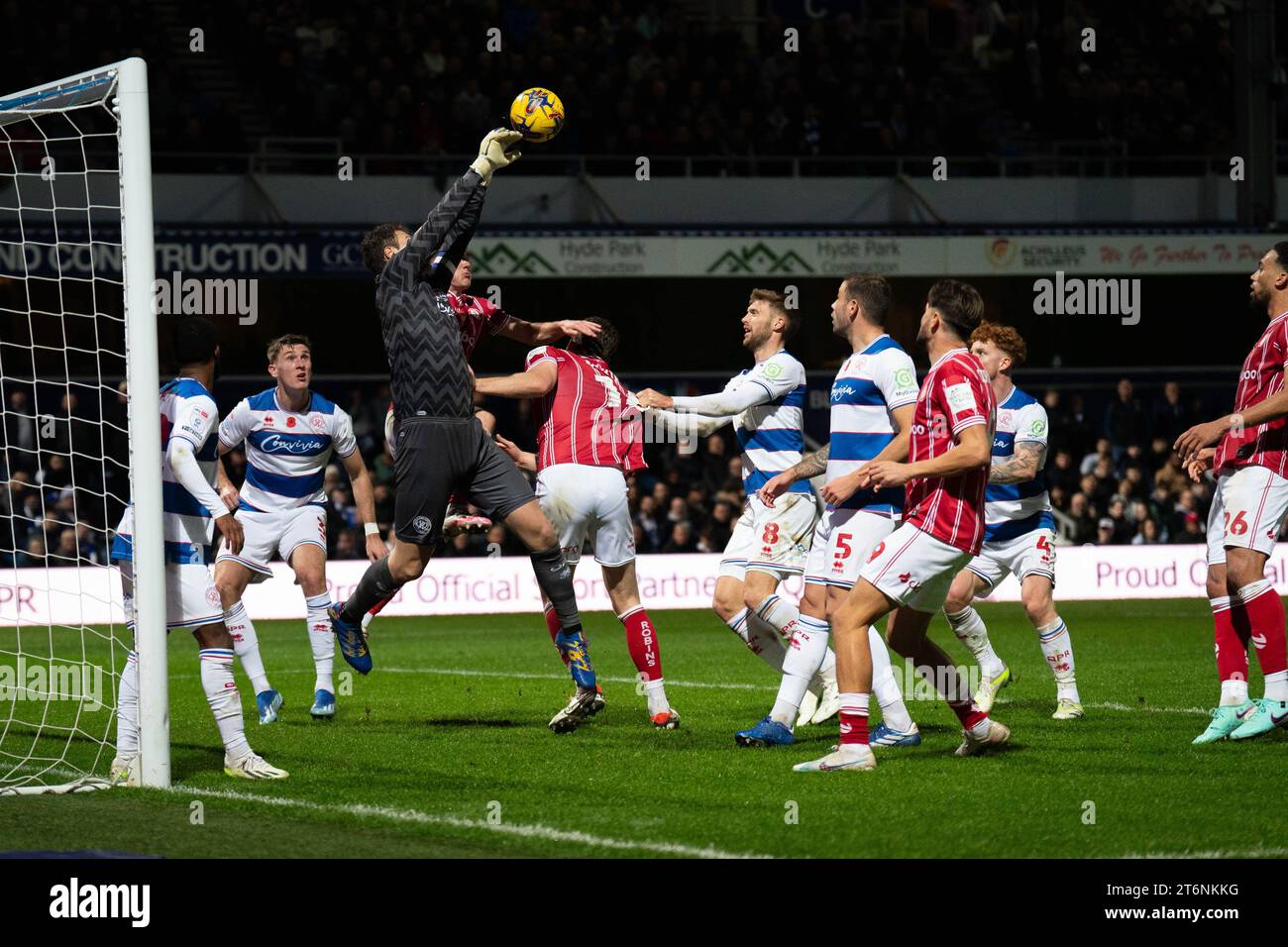 QPR's Asmir Begovic saves the ball during the Sky Bet Championship ...