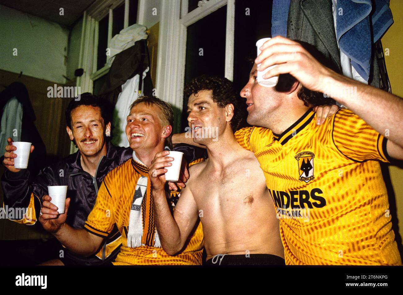 Wolves celebrate winning 3rd Division Championship at Molineux 1989 ...