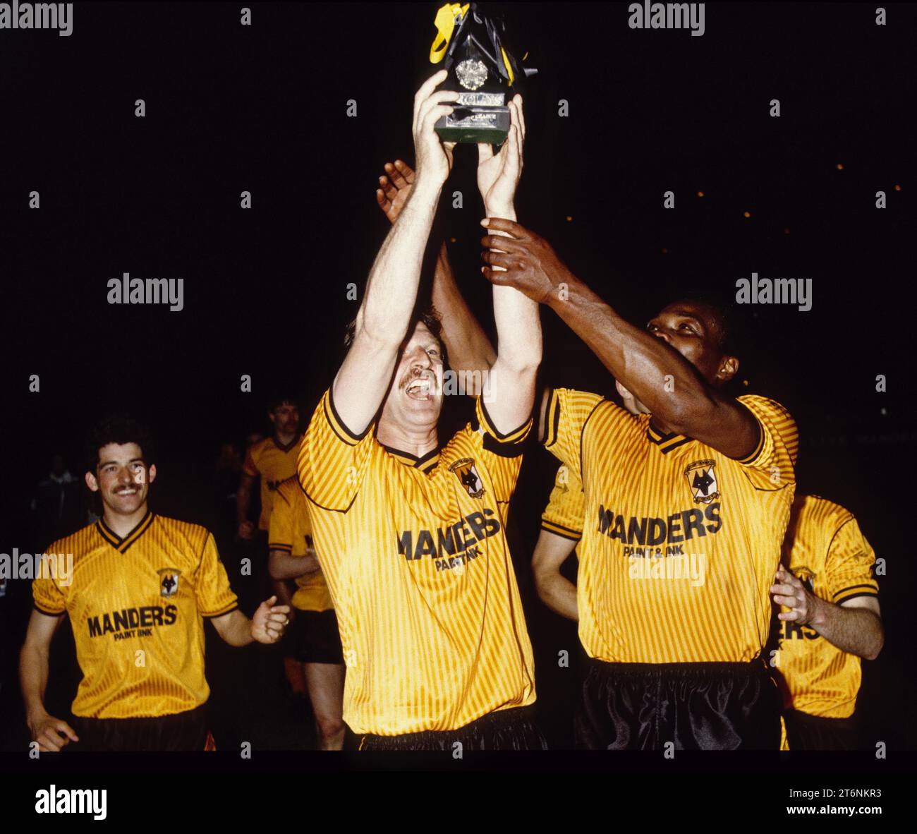 Alistair Robertson and Floyd Streete with the championship trophy with ...