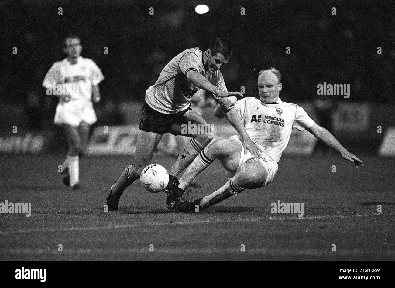 Tackling footballers Black and White Stock Photos & Images - Alamy