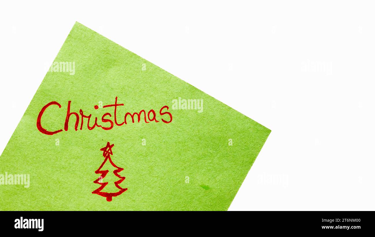 Handwritten notes on white note paper Stock Photo - Alamy