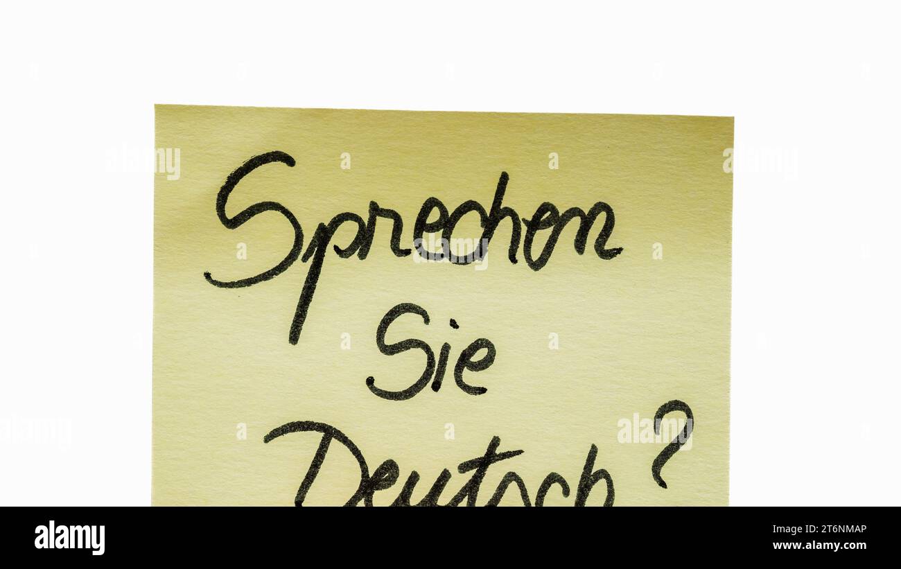 Sprechen sie deutsch hi-res stock photography and images - Alamy