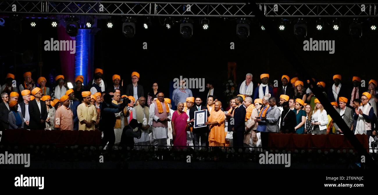 AYODHYA, INDIA – NOVEMBER 11: Uttar Pradesh Chief Minister Yogi ...