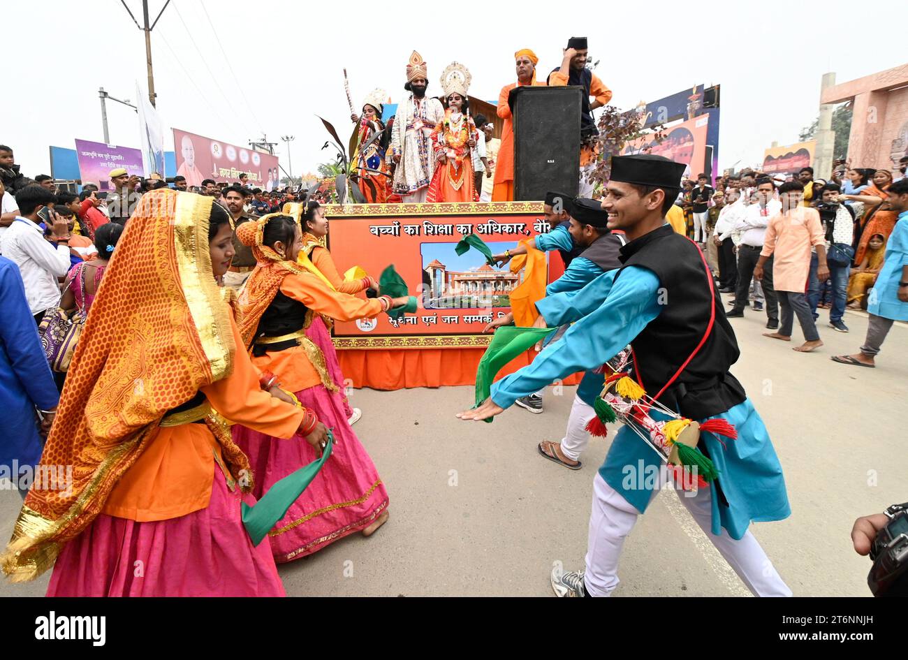 AYODHYA, INDIA – NOVEMBER 11: People of Ayodhya participating in 'Ram ...