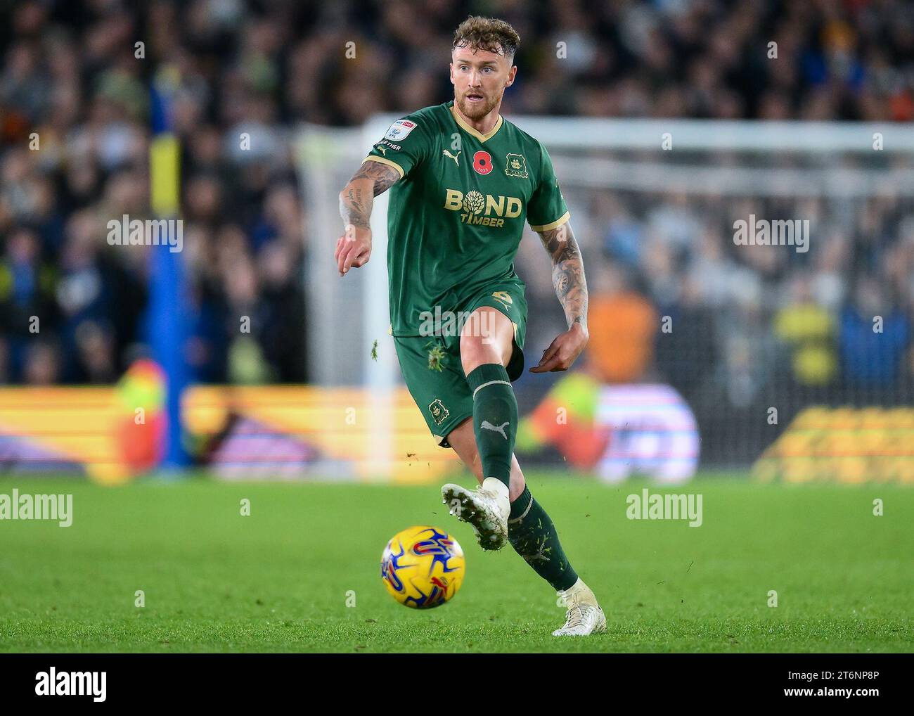 Dan Scarr #6 of Plymouth Argyle in action during the Sky Bet ...