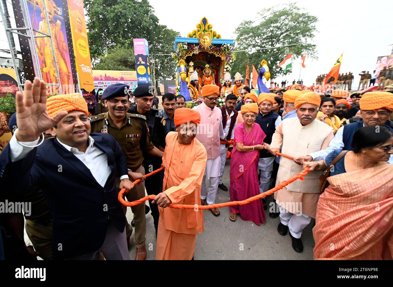 Ayodhya India November 11 Uttar Pradesh Governor Anandiben Patel