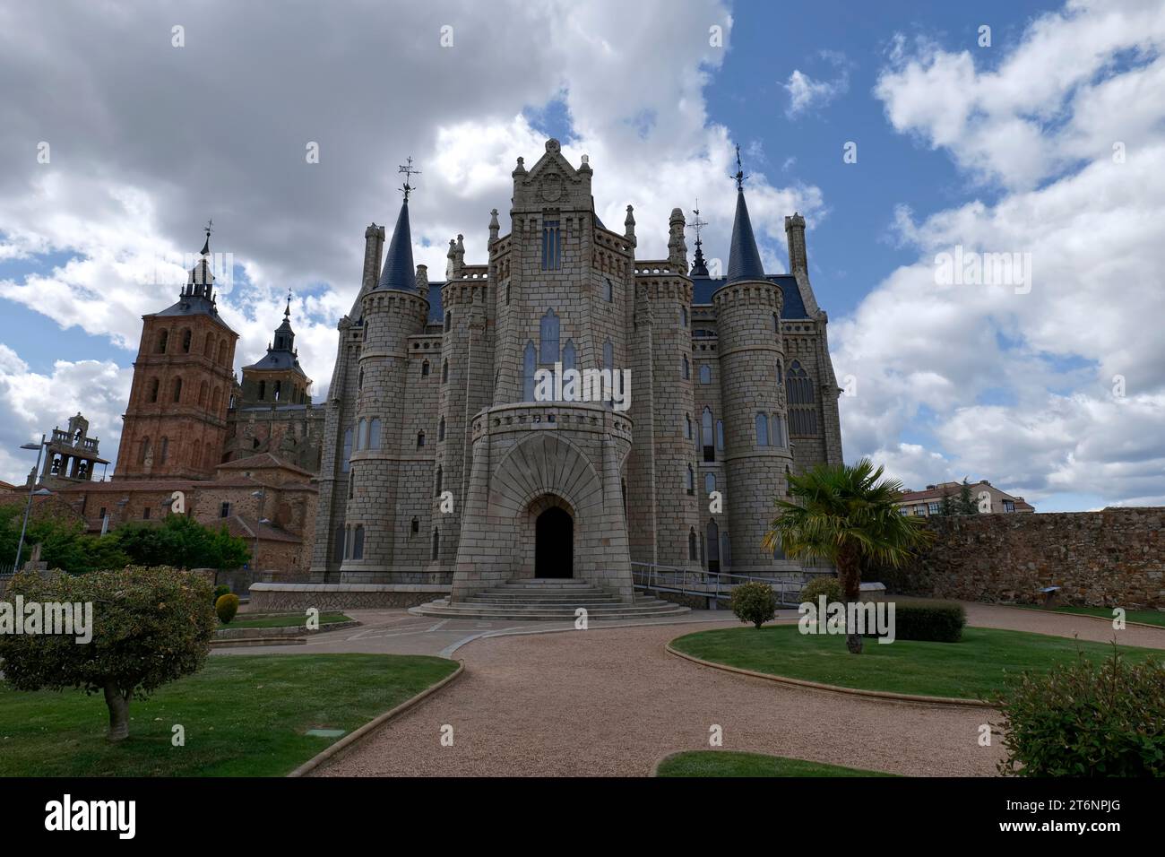 Bishop's palace designed by Antonio Gaudi, Astorga, Castile & Leon ...