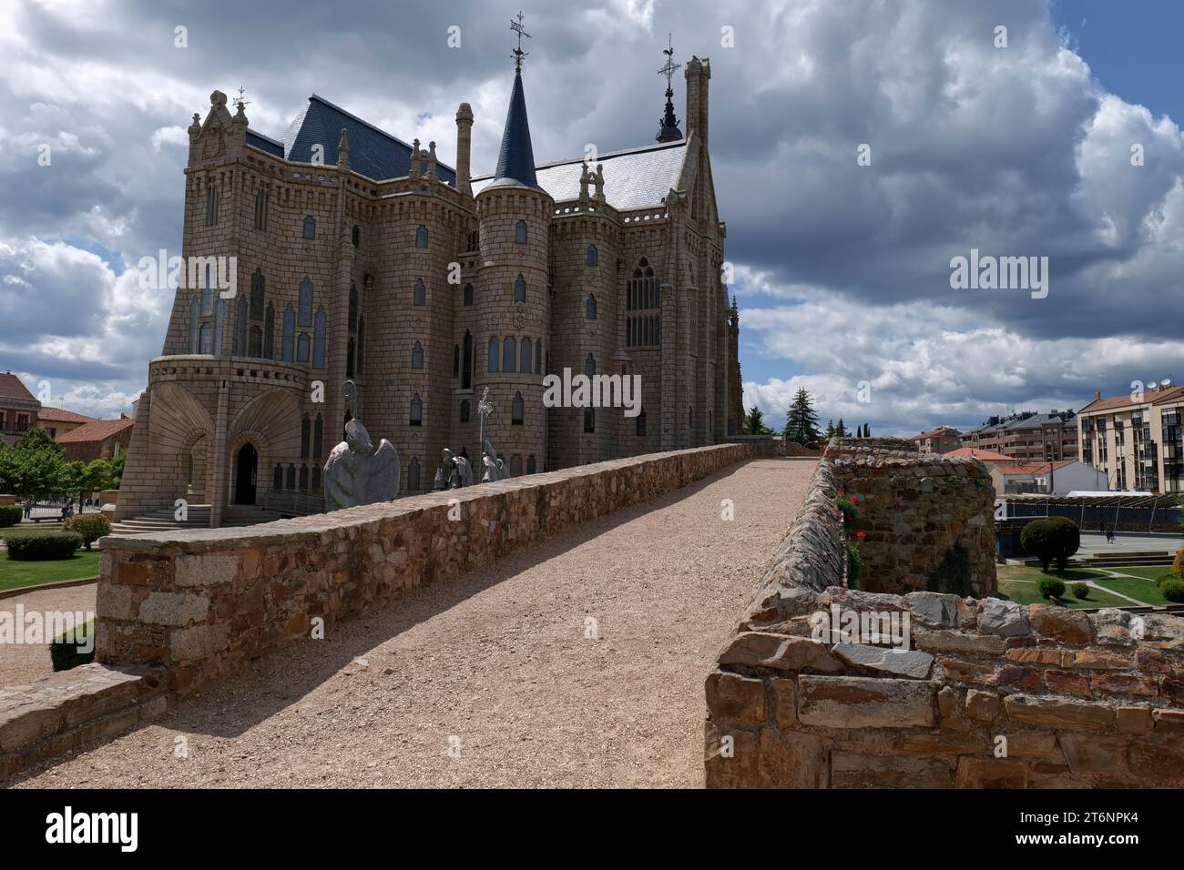 Bishop's palace designed by Antonio Gaudi, Astorga, Castile & Leon ...