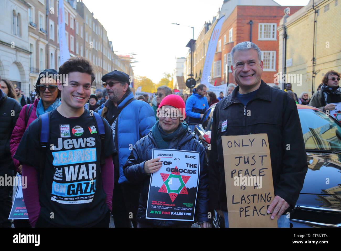 London, UK, 11th November 2023, Jewish Pro-Palestinian protesters ...