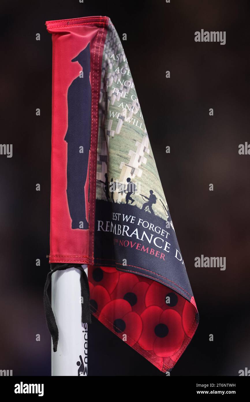Pride park stadium corner flag hi-res stock photography and images - Alamy