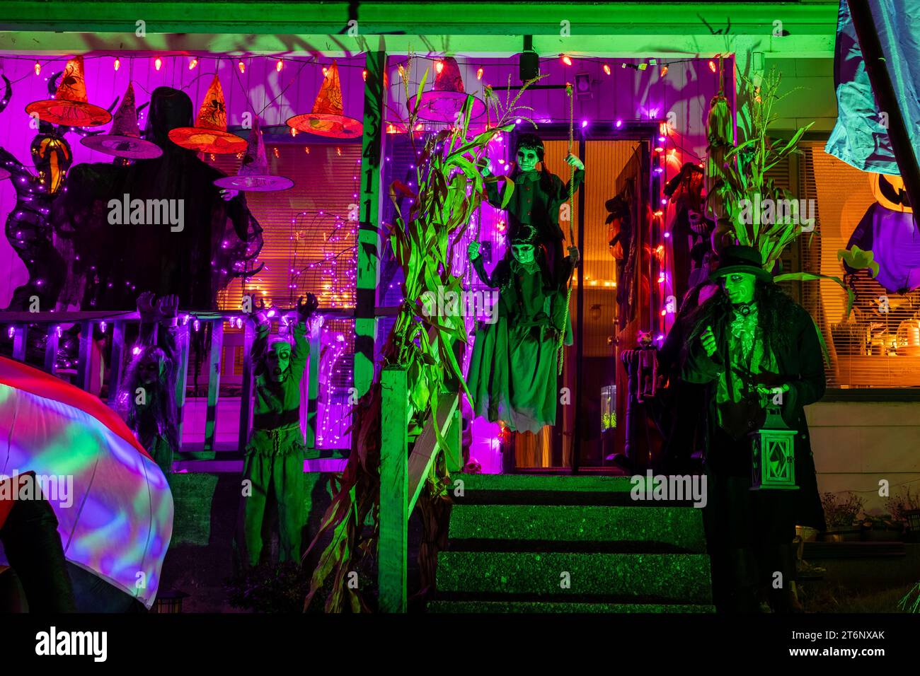 Halloween Spooky Yard Decoration Stock Photo - Alamy