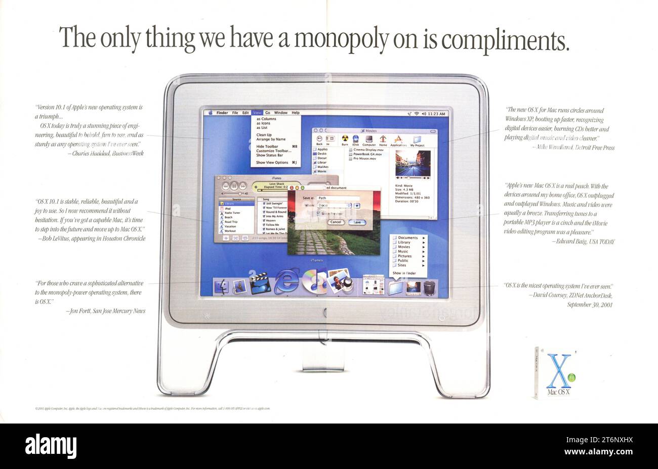 Vintage "Time" magazine 3 December 2001 issue Advert, USA Stock Photo ...