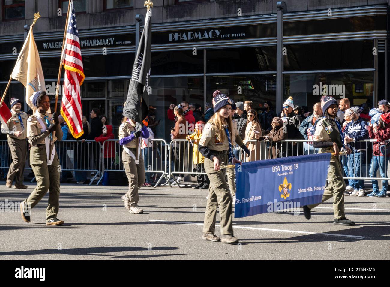 11 November 2023 Veterans Day Parade on Fifth Avenue in New York City ...