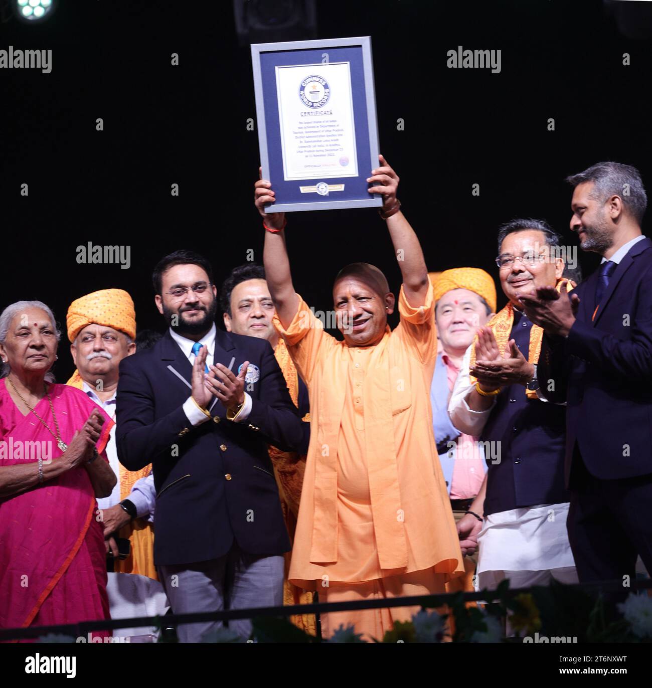 AYODHYA, INDIA – NOVEMBER 11: Uttar Pradesh Chief Minister Yogi ...