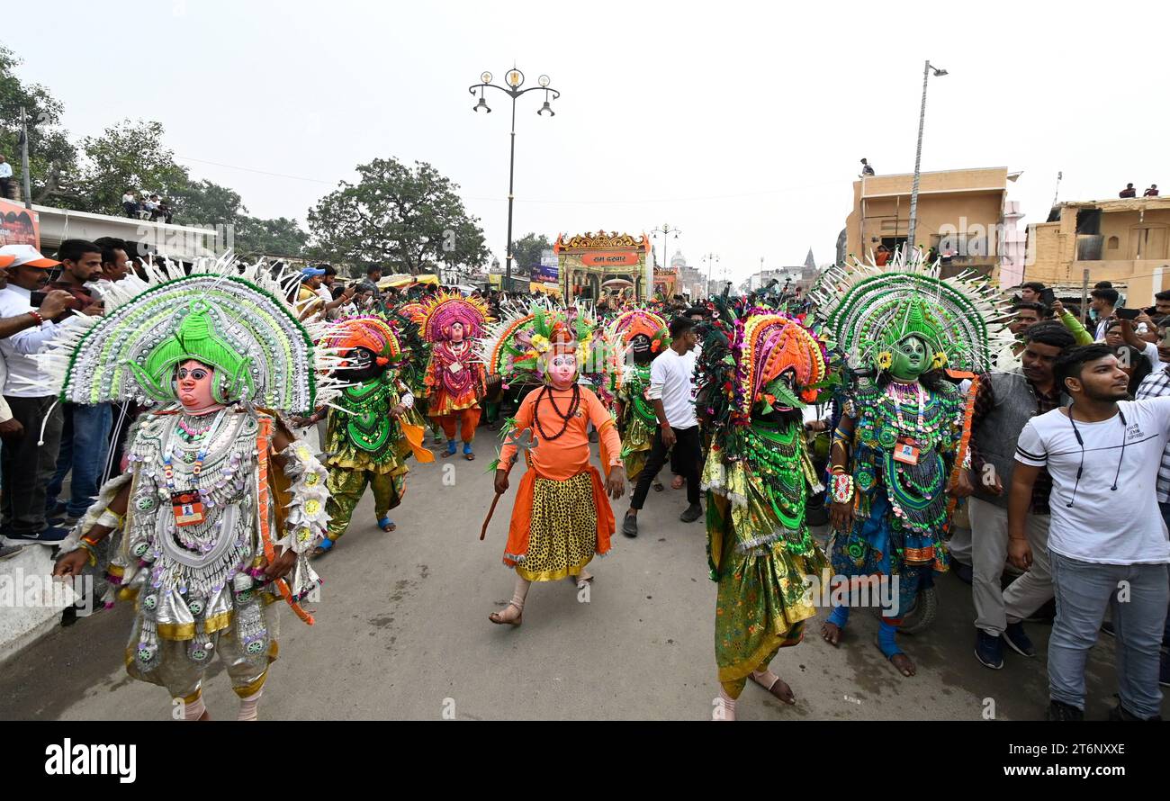 AYODHYA, INDIA – NOVEMBER 11: People of Ayodhya participating in 'Ram ...