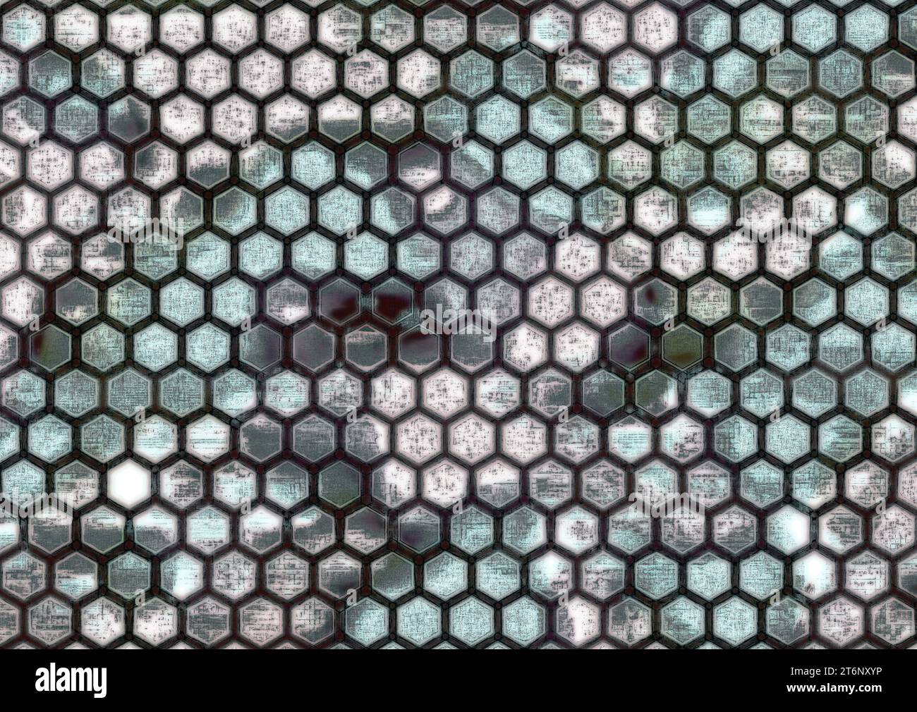 Dark overlapping hexagons pattern hi-res stock photography and images ...