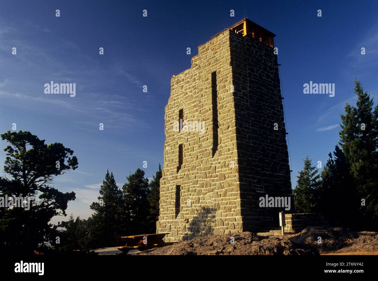 Mt Constitution stone tower (Civilian Conservation Corps-CCC), Moran ...