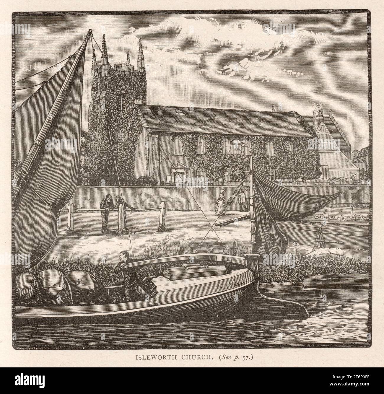 All saints isleworth church engraving hi-res stock photography and ...