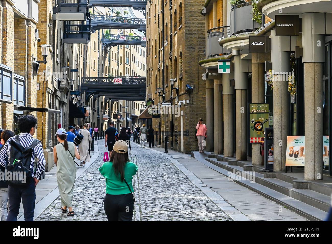London, UK, 3 September 2023: Historic Shad Thames in London near Tower ...
