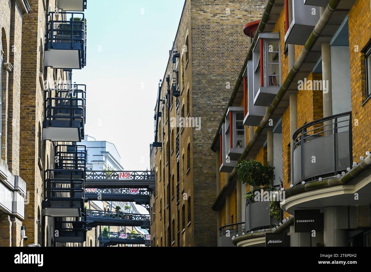 London, UK, 3 September 2023: Historic Shad Thames in London near Tower ...