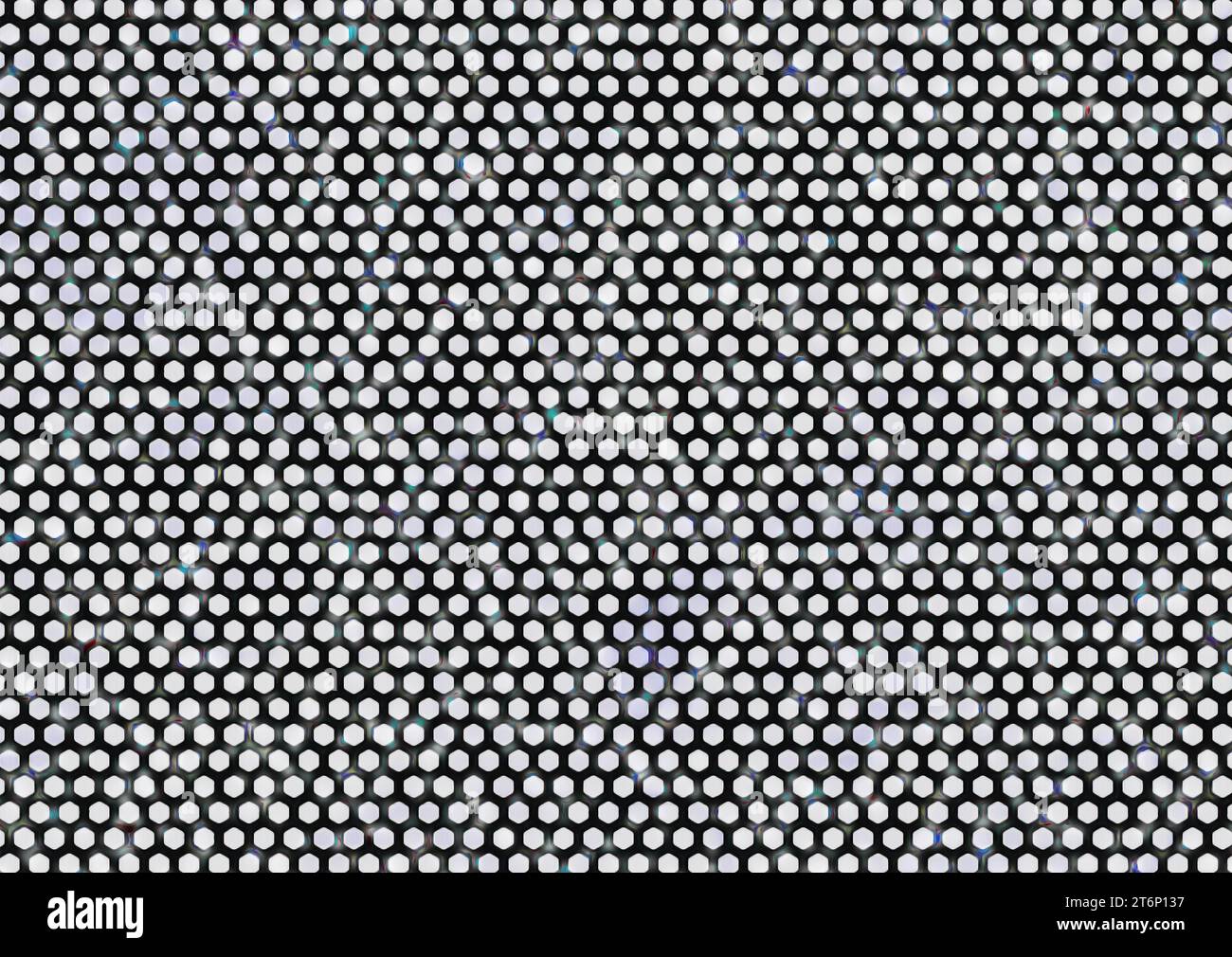 hexagons with a psychedelic grunge style. Cell interior with black ...