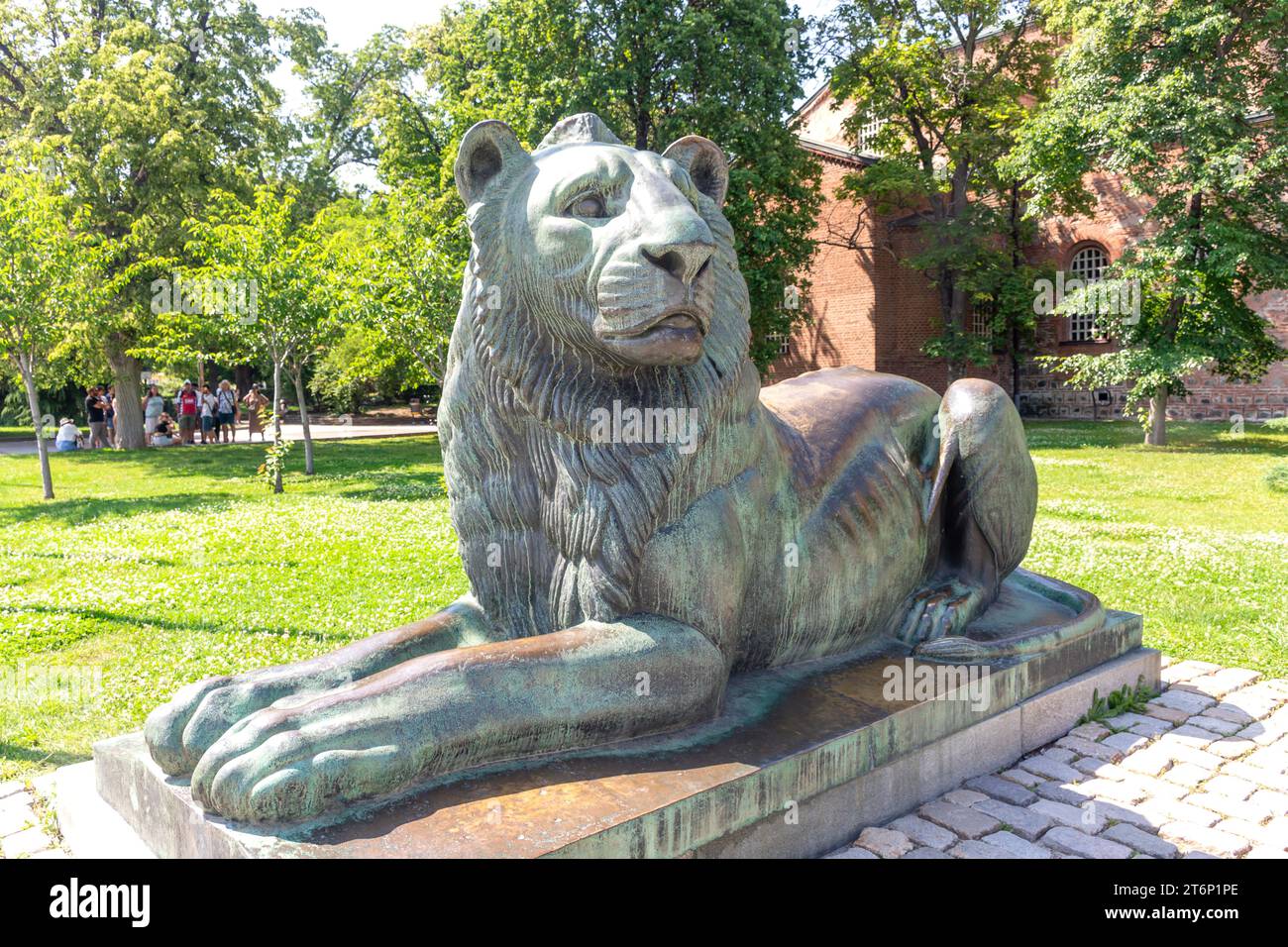 The Lion Sculpture, Oborishte Street, City Centre, Sofia, Republic of ...