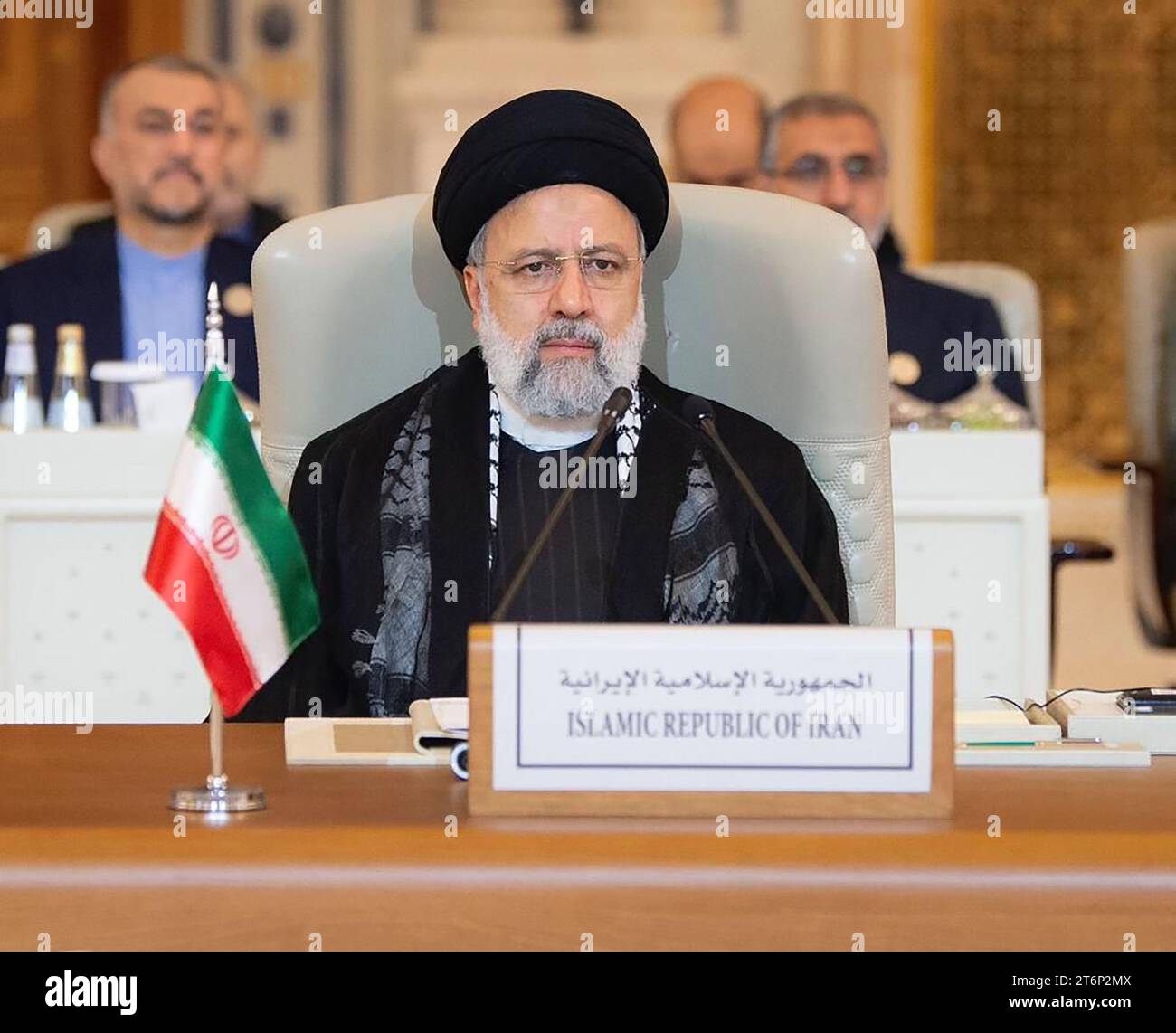 Iran President Ebrahim Raisi attends an emergency meeting of the Arab ...