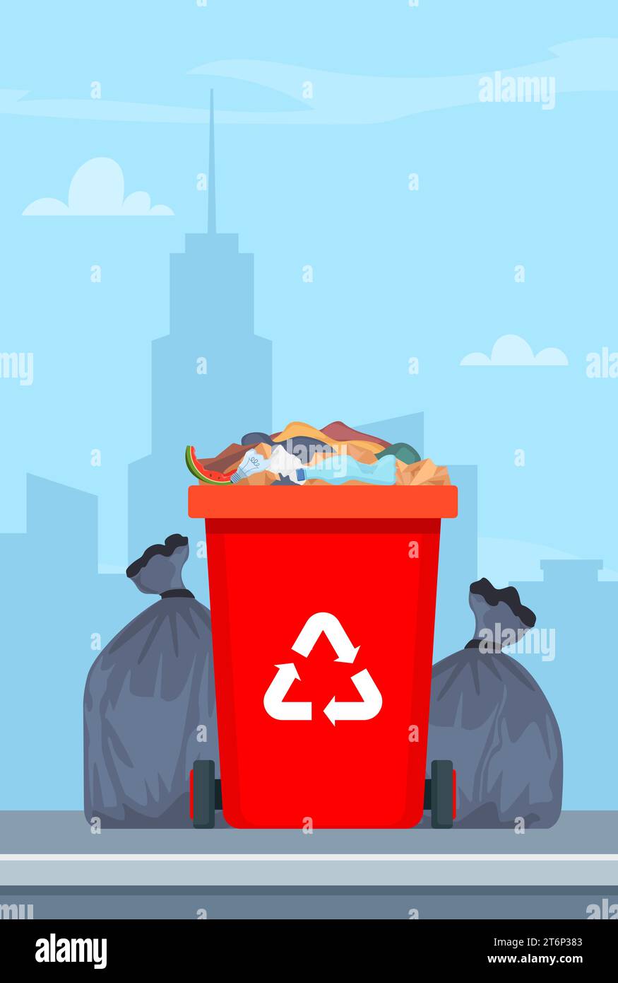 Rubbish bas Stock Vector Images - Alamy