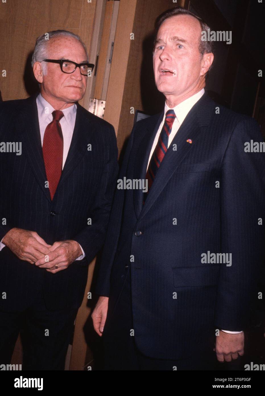 1979 Barry Goldwater George Bush John Barrett/PHOTOlink.net Stock Photo ...