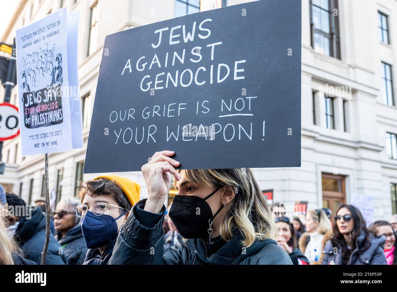 Jews against genocide banner hi-res stock photography and images - Alamy