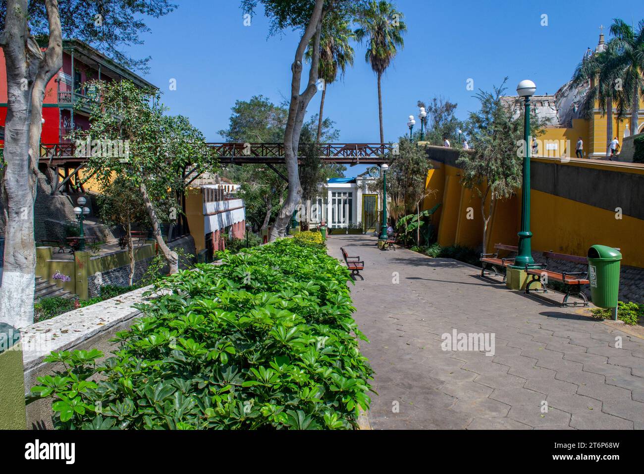 The Bridge of Sighs, a tourist attraction in the Barranco district of ...