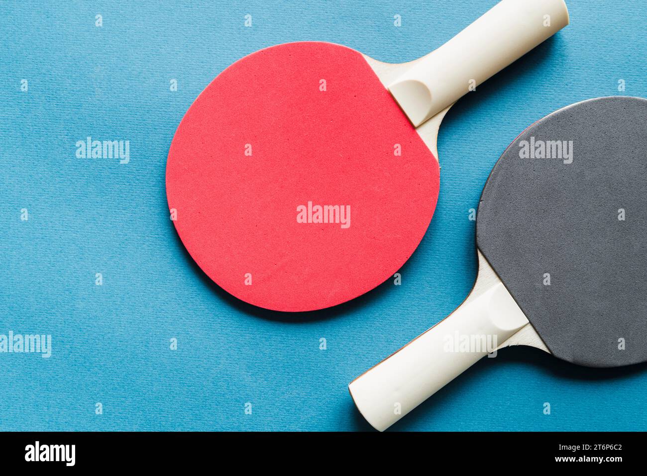 Arrangement table tennis rackets Stock Photo - Alamy