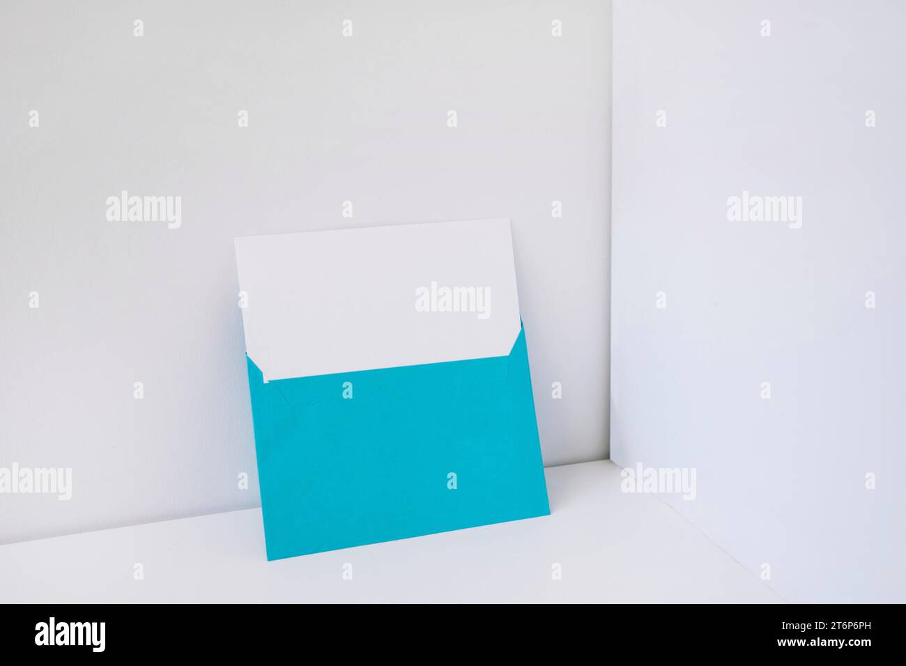 Blue envelope paper inside hi-res stock photography and images - Alamy