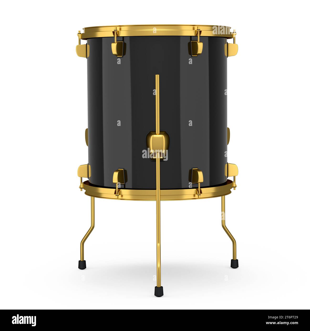 Realistic drum on white background. 3d render concept of musical ...
