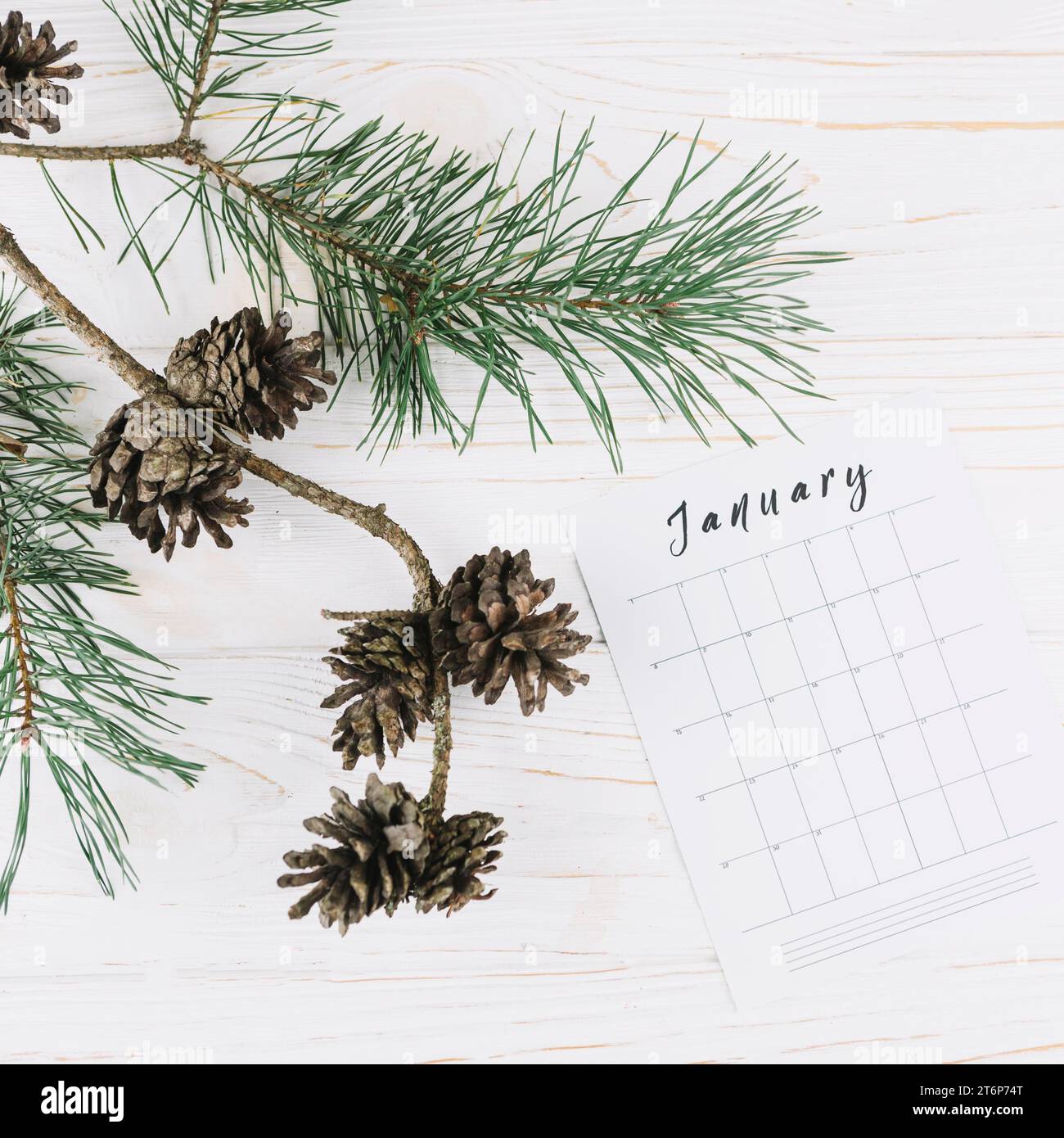 January calendar hi-res stock photography and images - Alamy